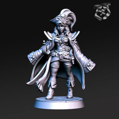 Drow girl Anneir , bust 75mm – ForgeLord.3D Fantasy Miniatures