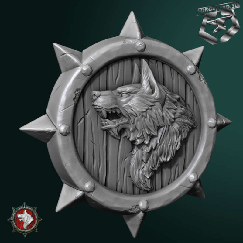 Werewolf token 60mm - ForgeLord.3D Fantasy Miniatures