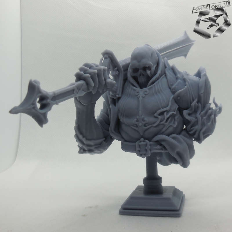 Vold the dead lord bust 75mm - ForgeLord.3D Fantasy Miniatures