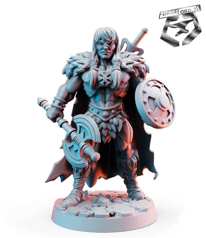 King Kull-Axe - ForgeLord.3D Fantasy Miniatures