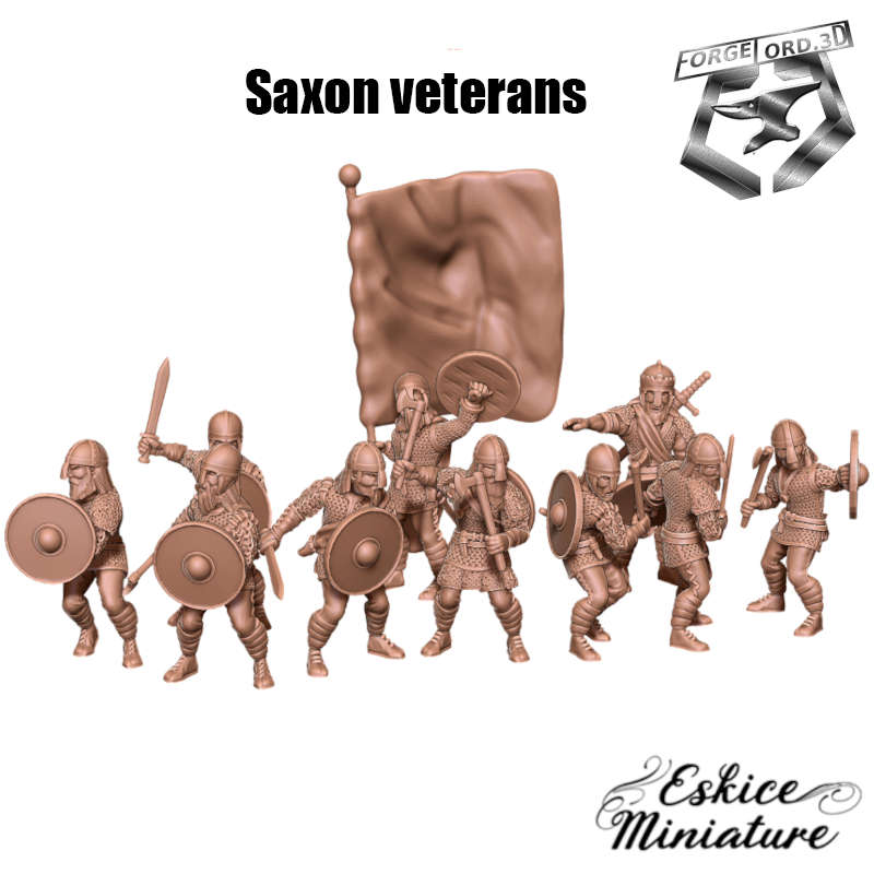 Saxon veteran – ForgeLord.3D Fantasy Miniatures