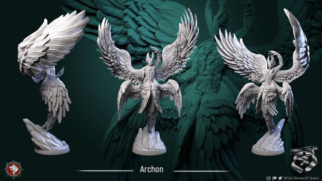 Archon, statue 75mm - ForgeLord.3D Fantasy Miniatures