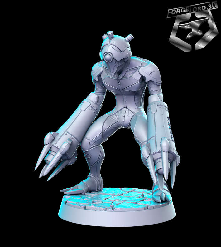 fighter - ForgeLord.3D Fantasy Miniatures