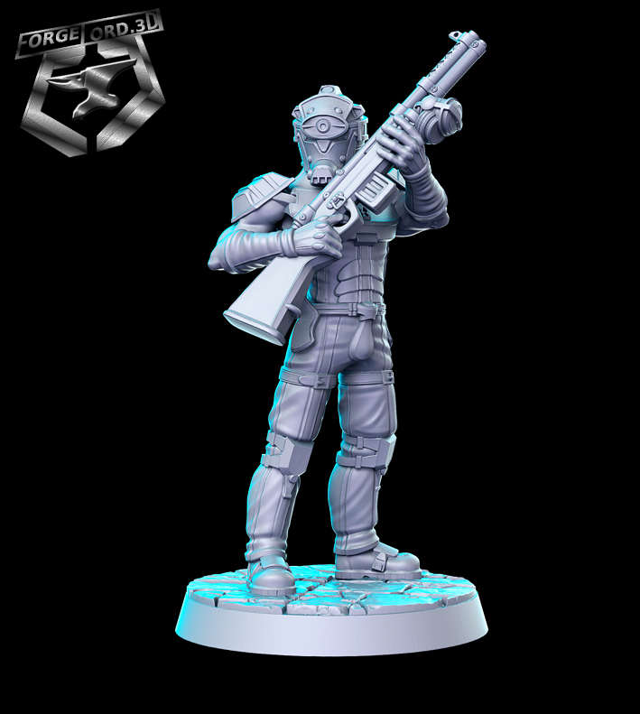 Cerberus Soldier - ForgeLord.3D Fantasy Miniatures