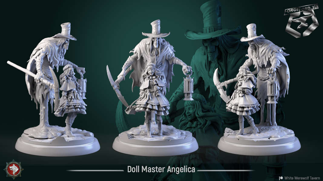 Doll Master Angelica, statue 75mm - ForgeLord.3D Fantasy Miniatures