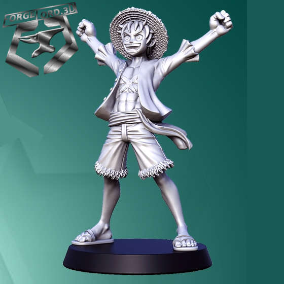 luffy, 75mm - ForgeLord.3D Fantasy Miniatures