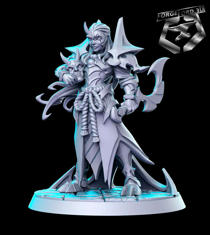 Oni Warrior - ForgeLord.3D Fantasy Miniatures