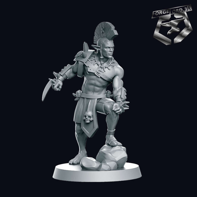mohawk - ForgeLord.3D Fantasy Miniatures