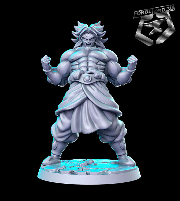 Broly , statue 75mm - ForgeLord.3D Fantasy Miniatures