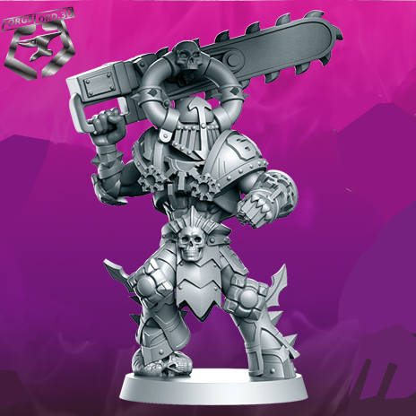 Tanatos chainsaw - ForgeLord.3D Fantasy Miniatures