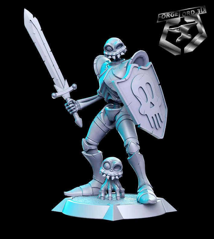 Sir Daniel Fortesque - ForgeLord.3D Fantasy Miniatures