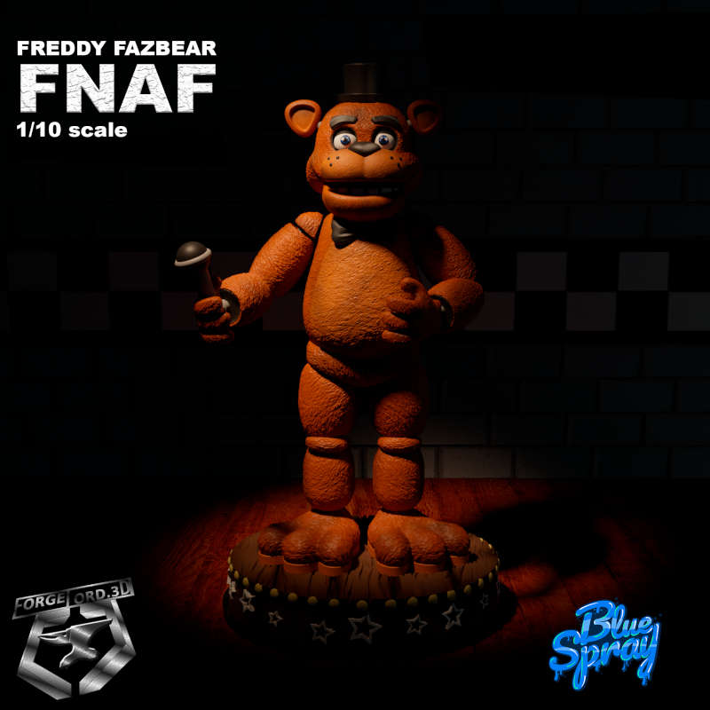 Freddy Fazbear, statue 1/10 - ForgeLord.3D Fantasy Miniatures