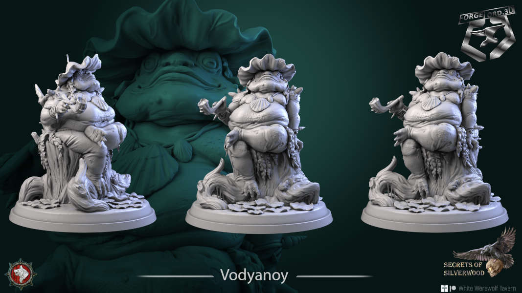 Vodyanoy, statue 75mm - ForgeLord.3D Fantasy Miniatures