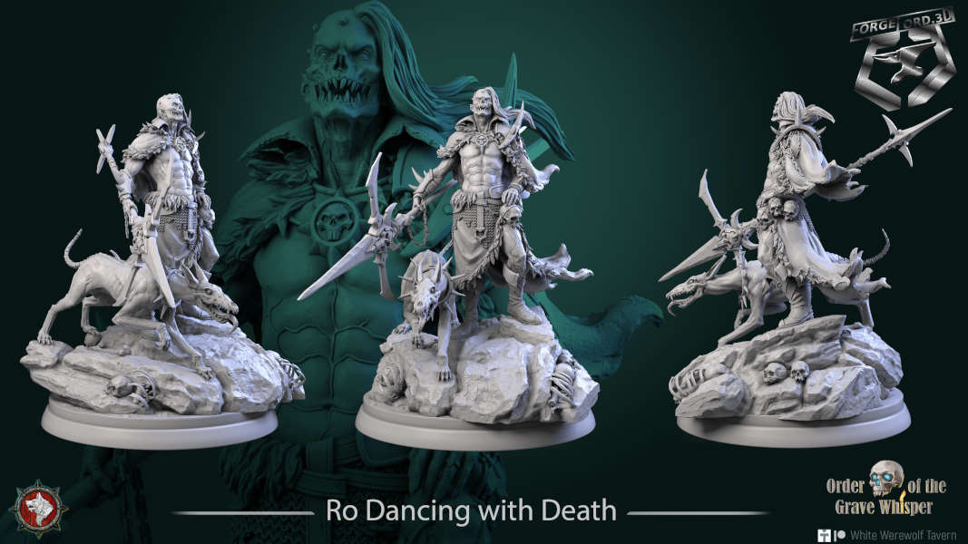 Ro Dancing with Death, statue 75mm - ForgeLord.3D Fantasy Miniatures