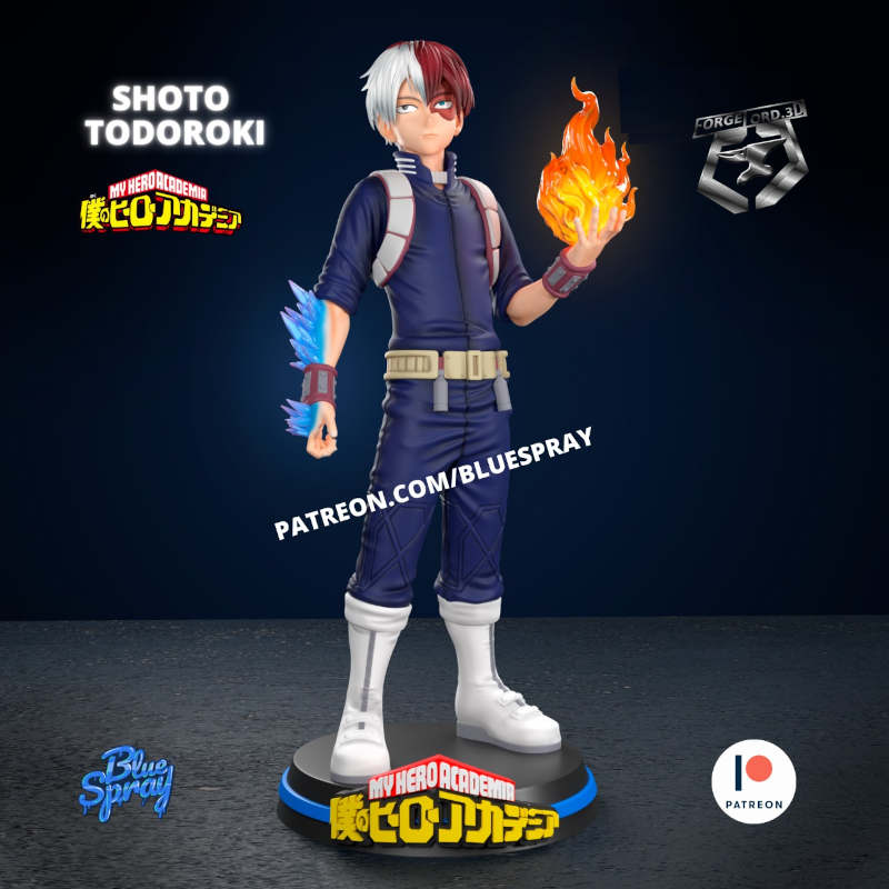 Shoto Todoroki, statue 1/10 - ForgeLord.3D Fantasy Miniatures