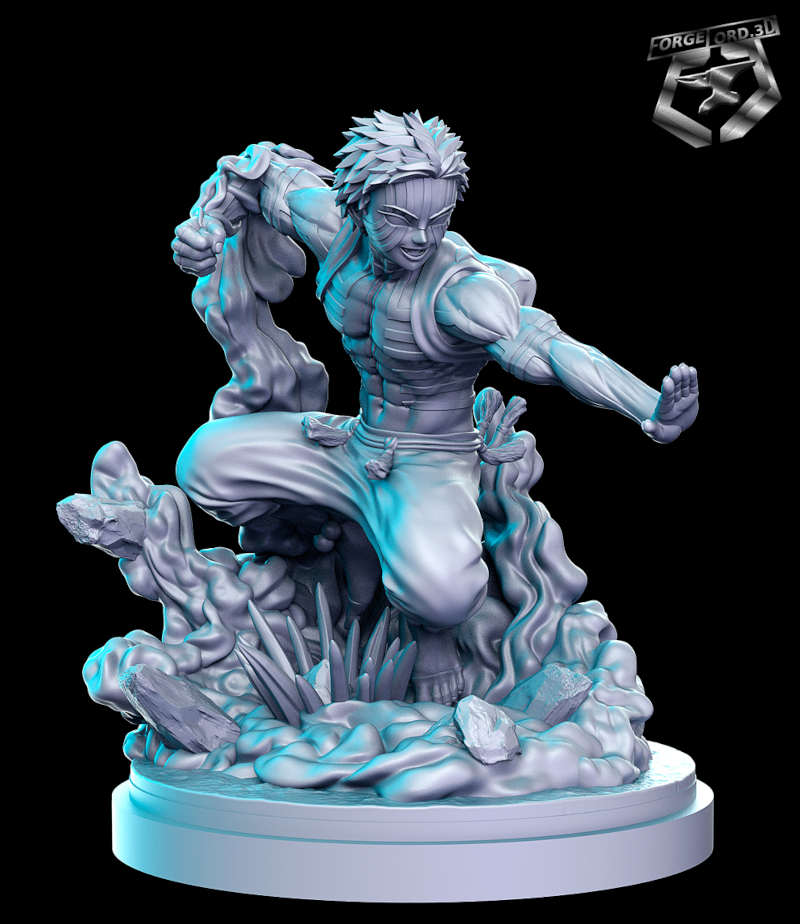 Akaza, statue 75mm - ForgeLord.3D Fantasy Miniatures