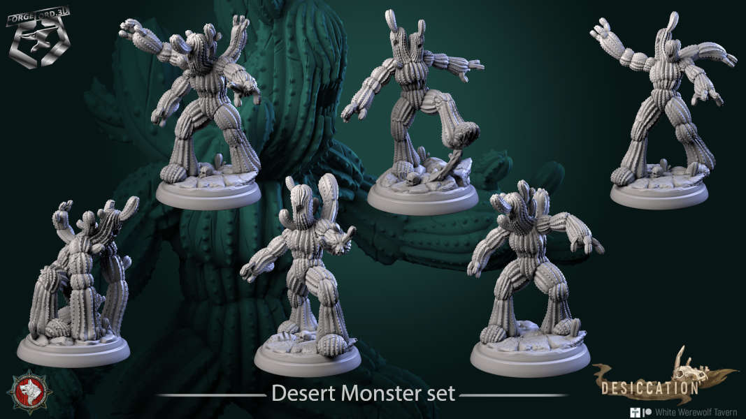 Desert Monster set, 32mm - ForgeLord.3D Fantasy Miniatures