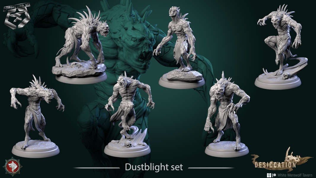 Dustblight set, 32mm - ForgeLord.3D Fantasy Miniatures