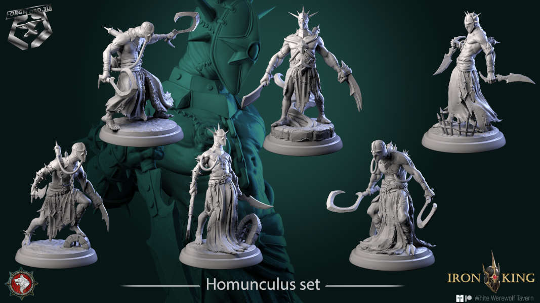 Homunculus set, 32mm - ForgeLord.3D Fantasy Miniatures