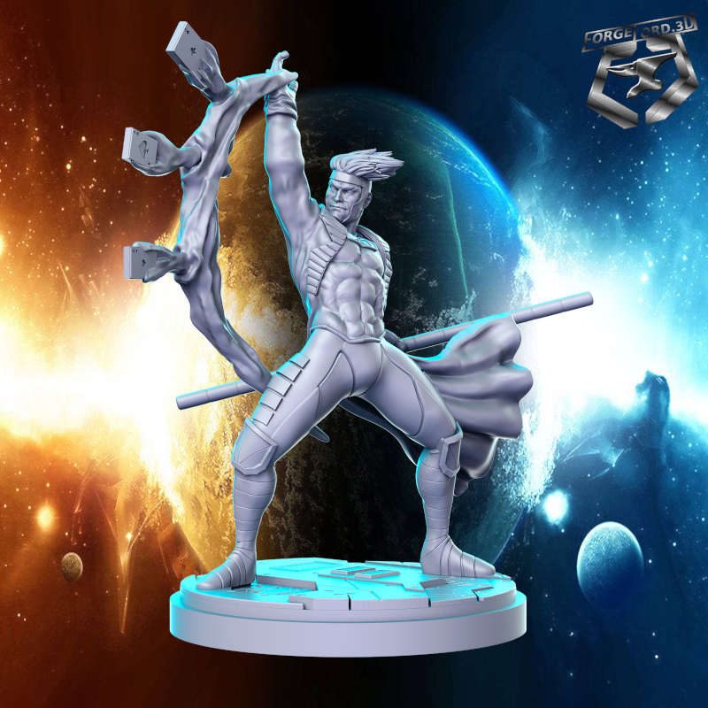 Gambit, Statue 75mm - ForgeLord.3D Fantasy Miniatures