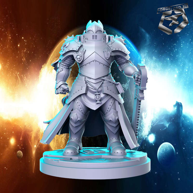 Gray Knight - ForgeLord.3D Fantasy Miniatures