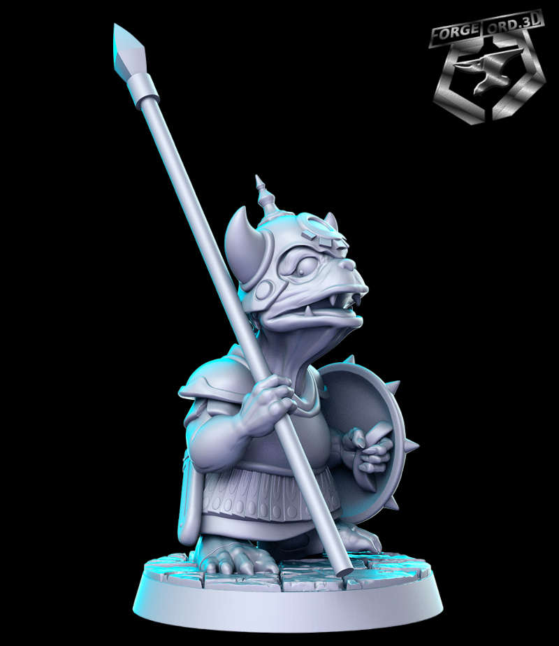Skinny Orc Spear - ForgeLord.3D Fantasy Miniatures