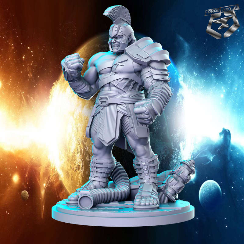 Hulk Gladiator pose 2 - ForgeLord.3D Fantasy Miniatures