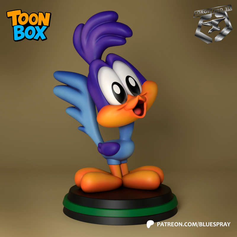 Baby Road Runner, statue 1/10 - ForgeLord.3D Fantasy Miniatures